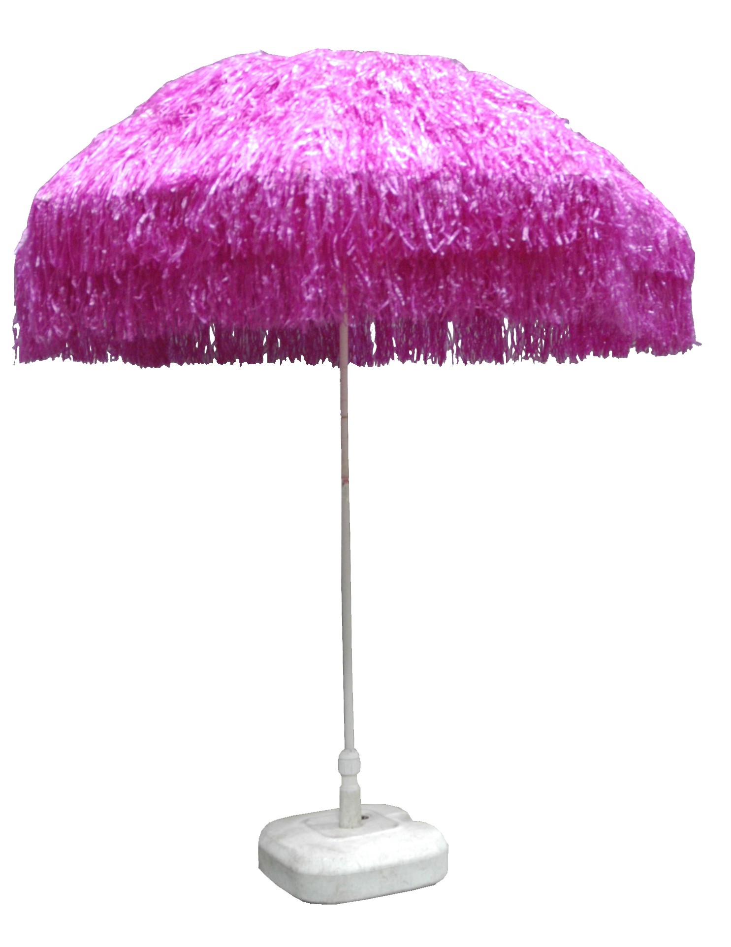 Parasol raffia rose - Attractieverhuur Moonen